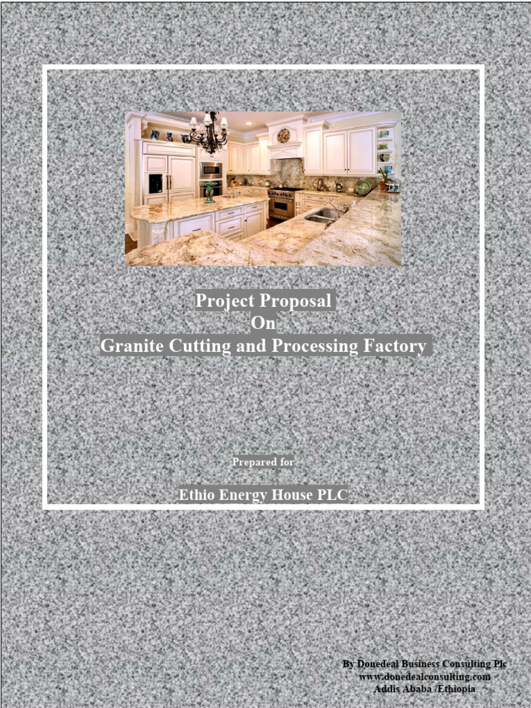 Project Proposal Granite Cutting Factory V 1.6 | PDF | Concrete ...