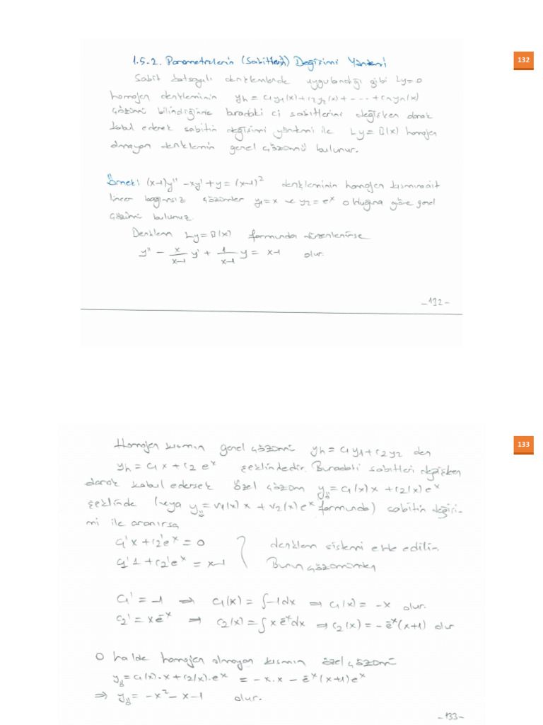8.hafta-2.parametrelerin Değişimi Yöntemi | PDF