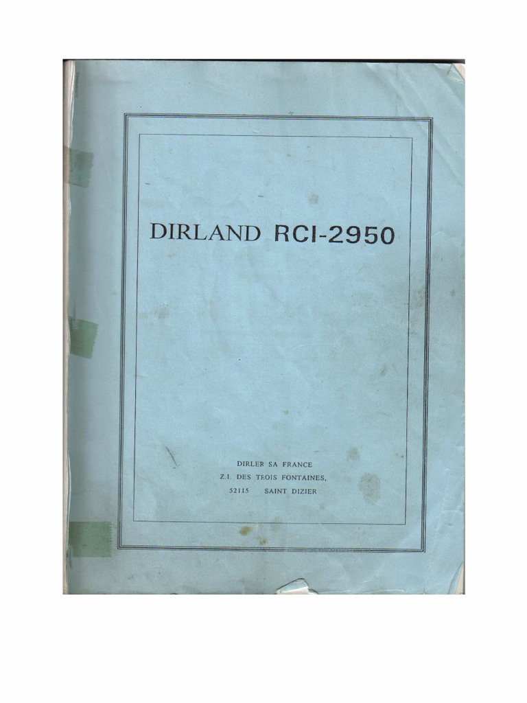 Rci 2950 | PDF