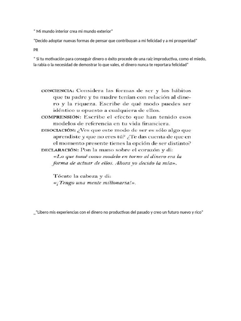 Transformación Mental para la Prosperidad | PDF