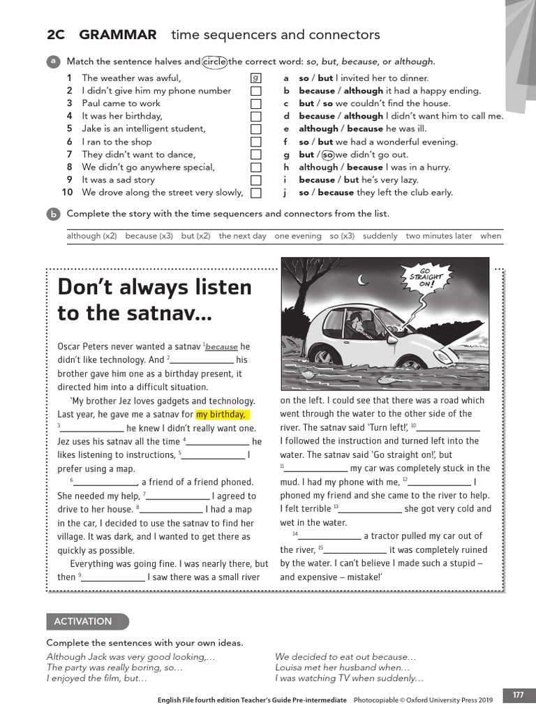 02-01-01-10 EnglishFile4e - Pre-Intermediate - TG - PCM - Grammar-2C | PDF