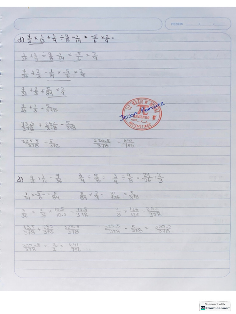 Revisados. (Jeison Ramirez) | PDF