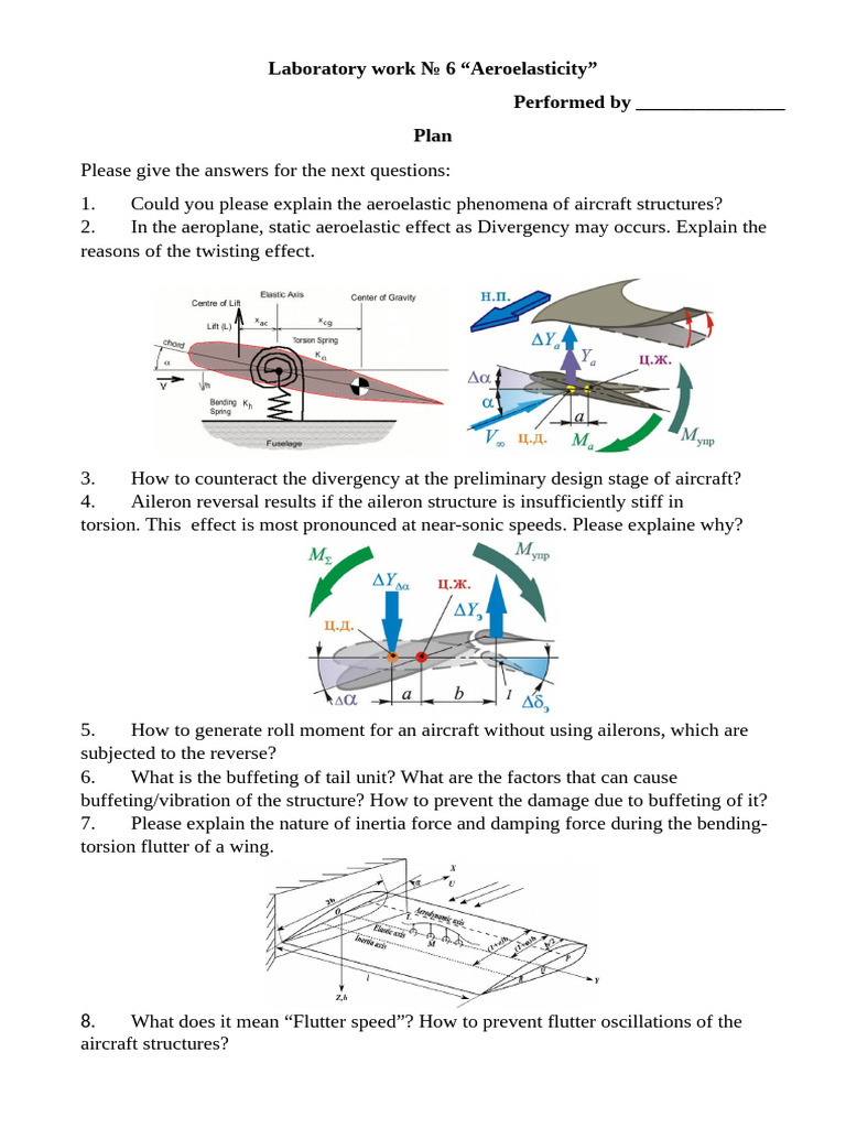Aeroelasticity in Aircraft Structures | PDF