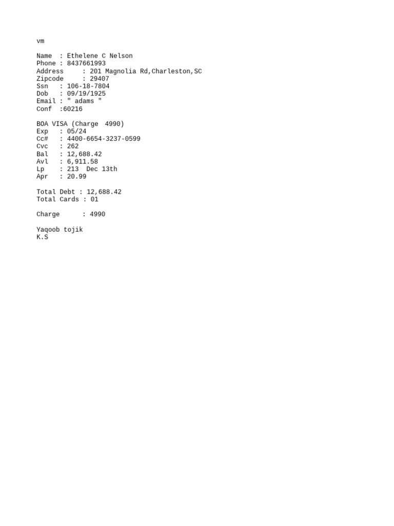 Ethelene C Nelson | PDF