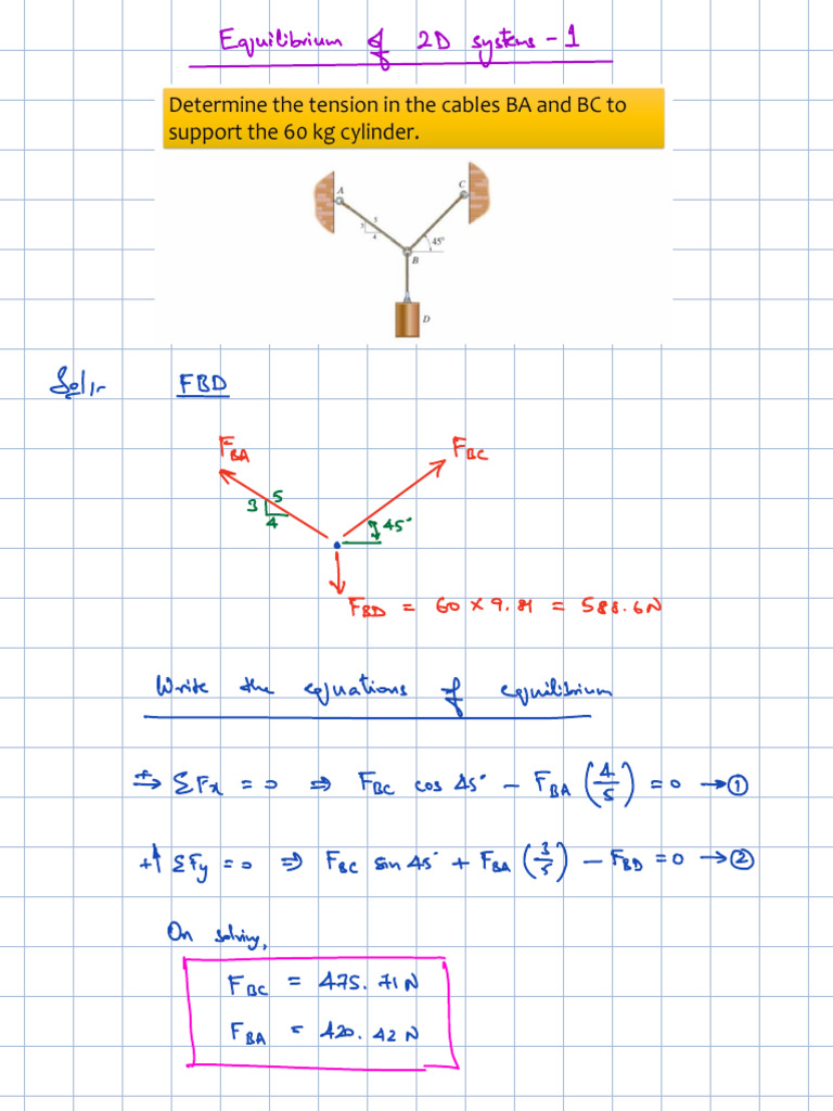 8a. EM25 Equilibrium of 2D systems 1 | PDF