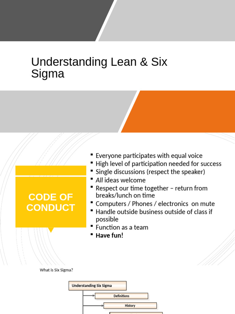 1. Understanding Lean Six Sigma | PDF | Six Sigma | Standard Deviation