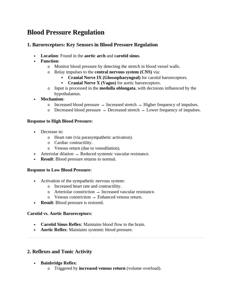 Blood Pressure Regulation | PDF | Hemodynamics | Blood Vessel