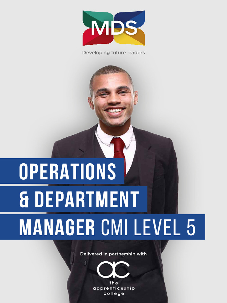 MDS Members. Operations Departmental Manager Level 5. | PDF | Learning ...