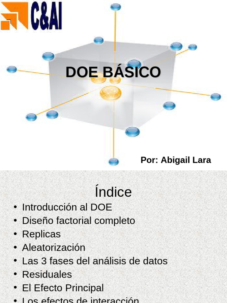 Guía Completa sobre Diseño de Experimentos (DOE) | PDF | Experimentar ...