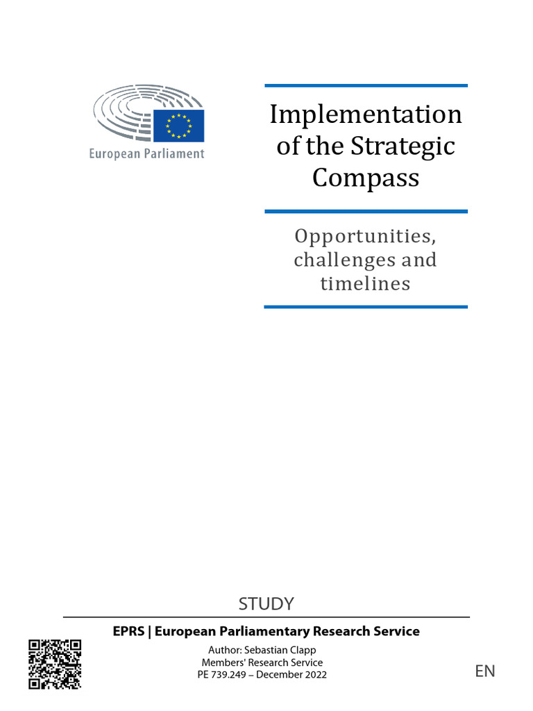 Implementation of Strategic Compass | PDF | European Union | Global ...