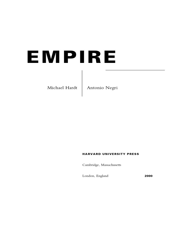 Hardt and Negri, Empire | PDF | Michel Foucault | Exploitation Of Labour
