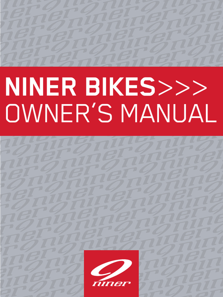 Niners Owner Manual | PDF | Human Powered Transport | Land Transport