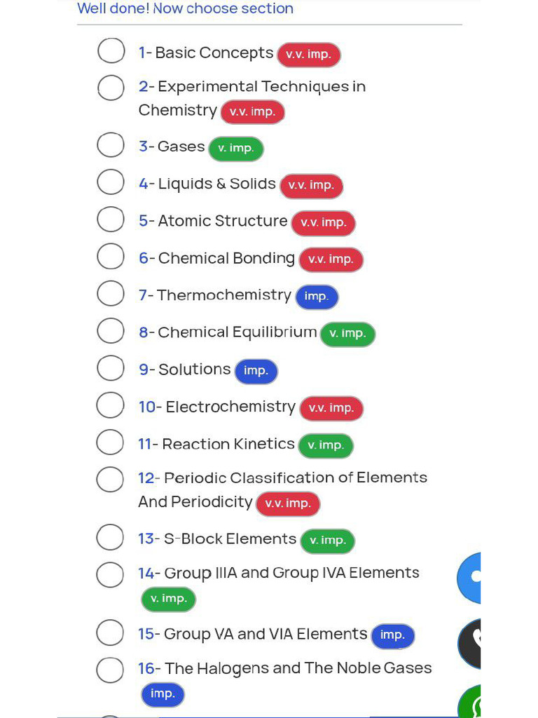 ECAT Chemistry Imp Topics | PDF