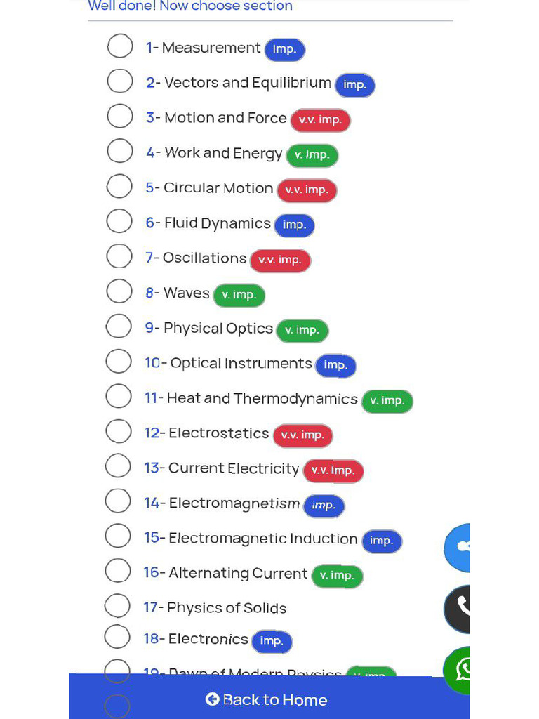 ECAT Imp Physics Topics | PDF