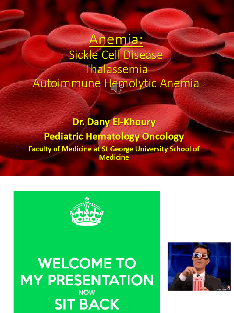 Anemia AHA, SCD, Thal Med 1 SGUB FM - Copy | PDF | Anemia | Hematology