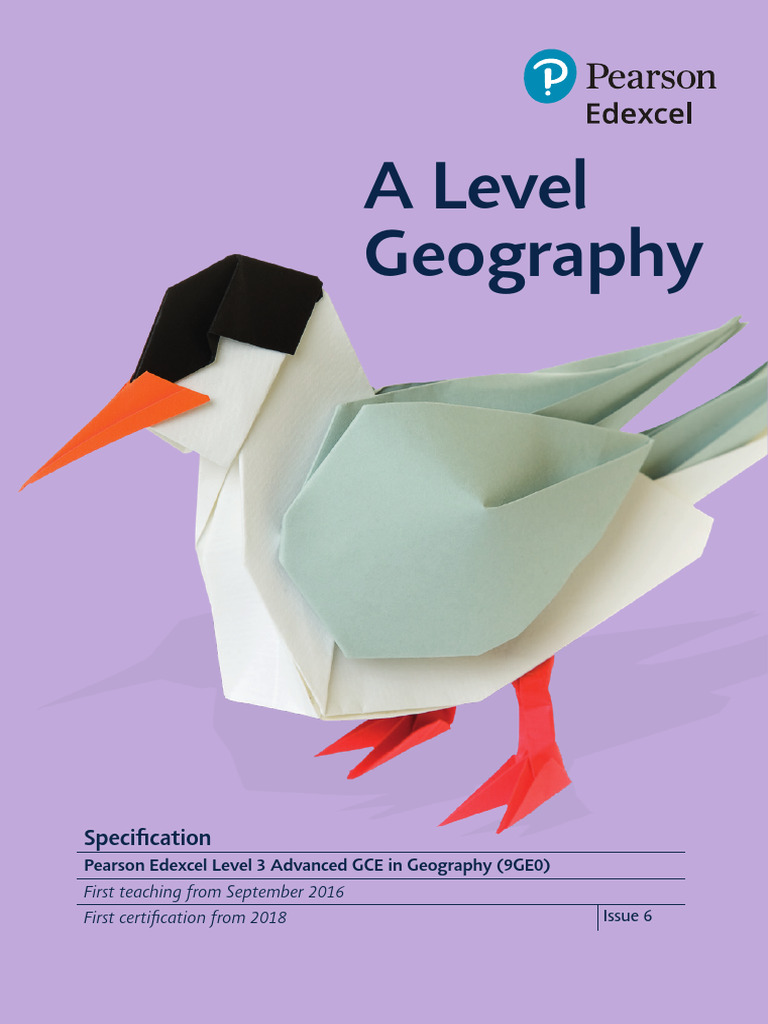 Pearson Edexcel A Level Geography Issue 6 | PDF | Glacier | Plate Tectonics