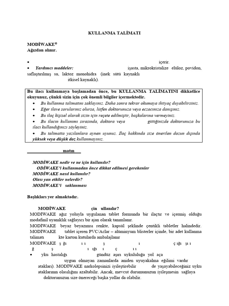 Modiwakekt 200 Temiz | PDF