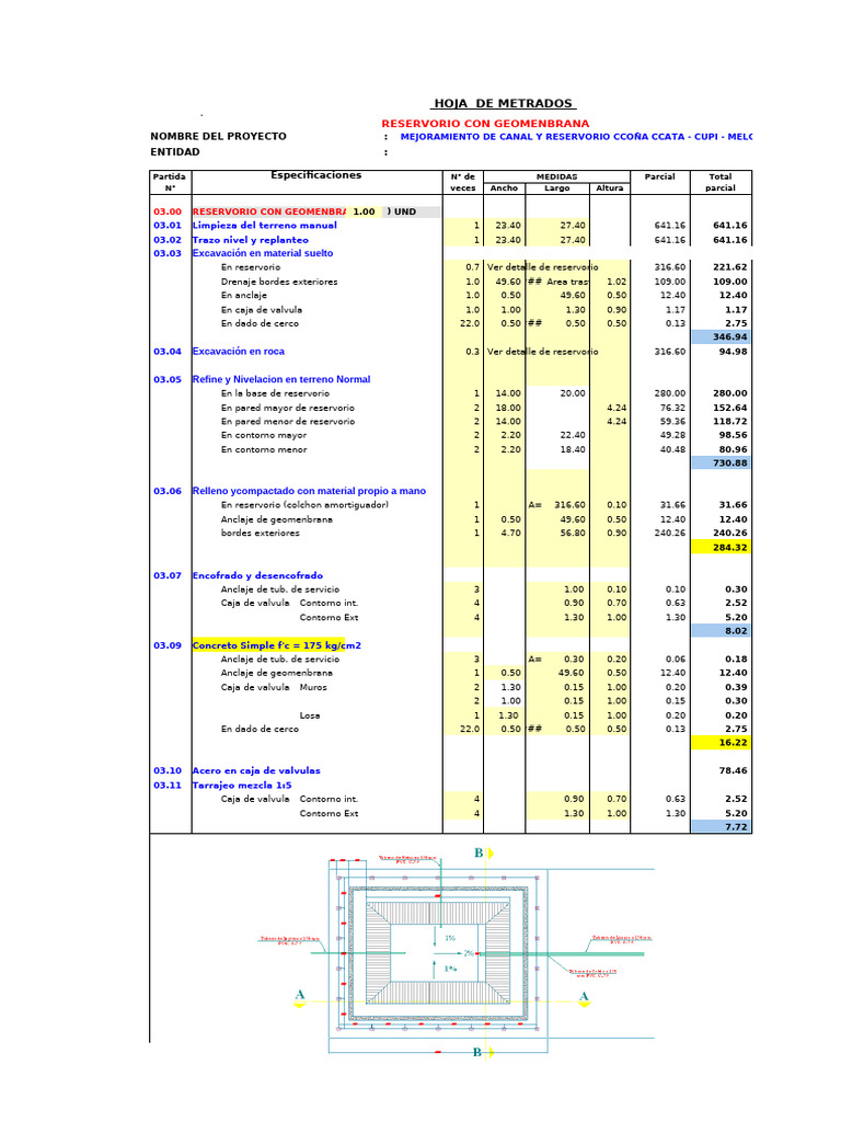 Reservorio de Geomembrana | PDF | Ingeniero civil
