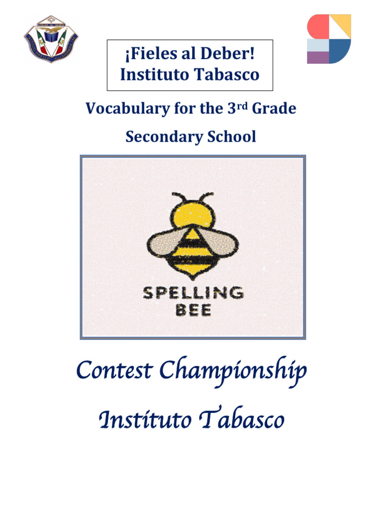3RD Grade Spelling Bee List 2025. | PDF