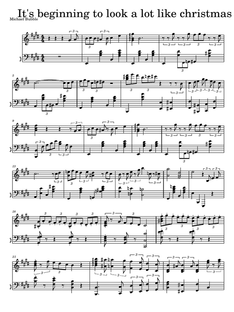 Michael Bublé's Christmas Song | PDF