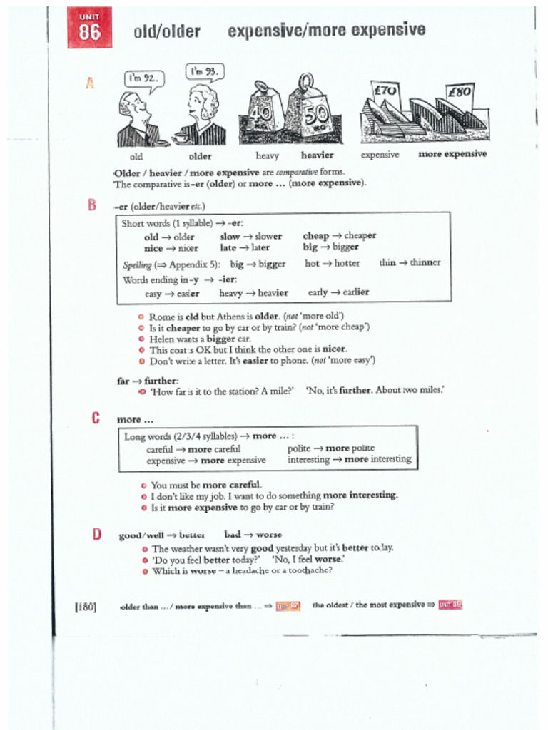 Comparative Superlative HOMEWORK | PDF | Morphology | Semantic Units
