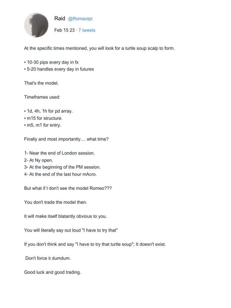 Turtle Soup Trading Strategy Guide | PDF