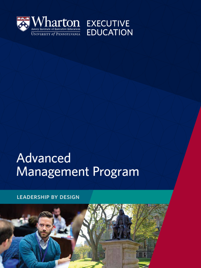 Wharton Advanced Management Program Brochure | PDF | Leadership | Learning
