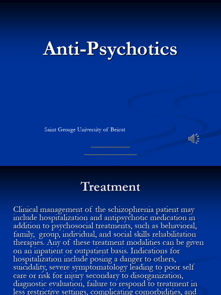 Anti-Psychotics - Pharmacology | PDF | Antipsychotic | Atypical ...