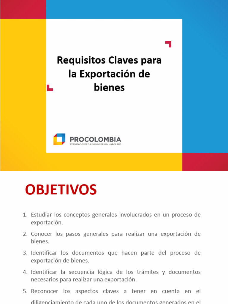 Requisitos Claves para La Exportacion | PDF | aduana | Arancel
