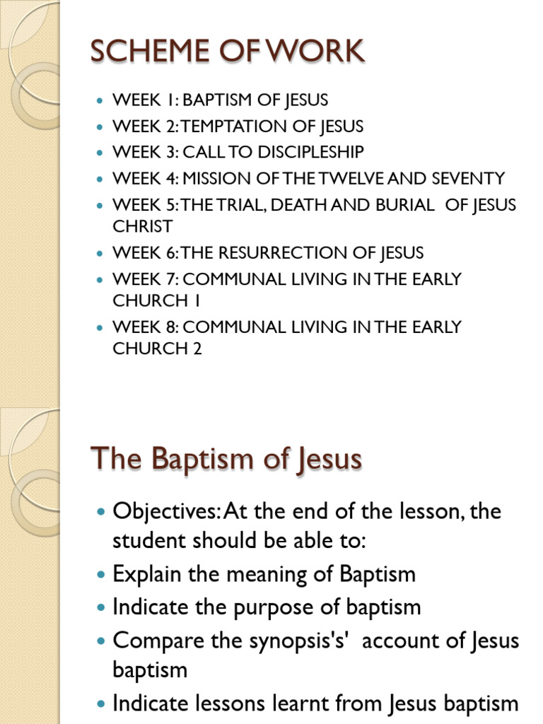 Jesus' Baptism: Significance & Lessons | PDF | Baptism | Jesus