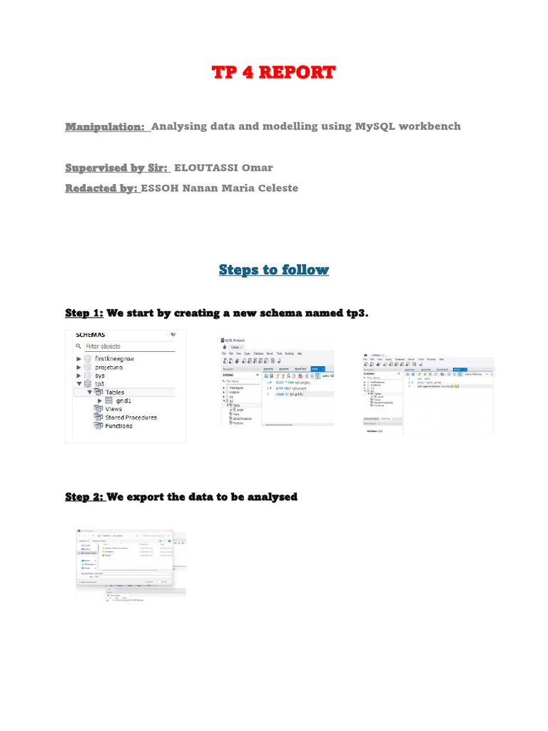 MySQL Data Analysis and Modeling Guide | PDF