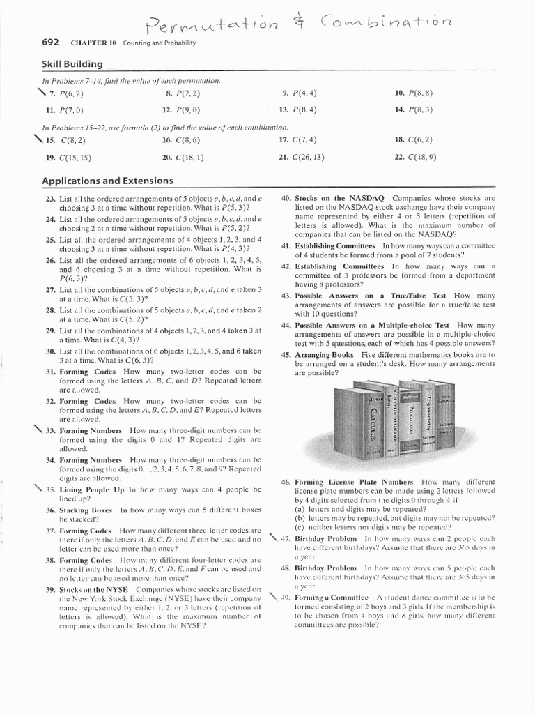 More Tutorials - Permutation, Combination and Binomial Theo | PDF