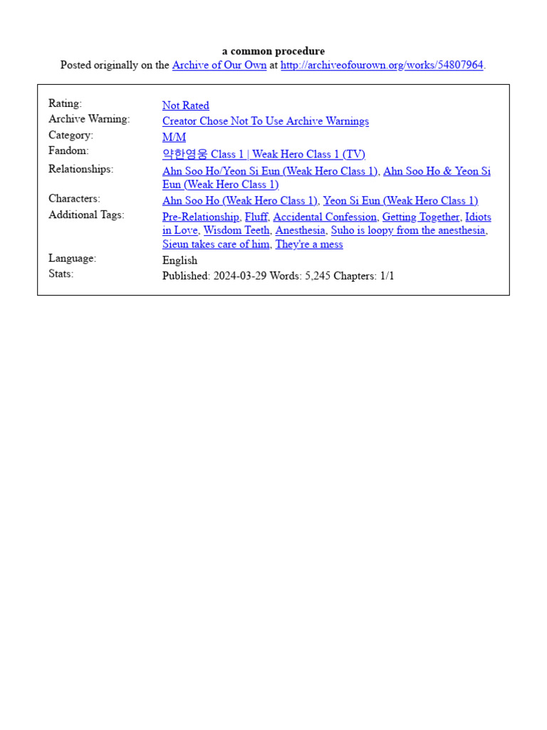 A Common Procedureh | PDF