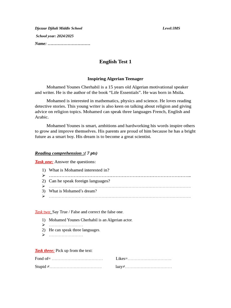 Level 1MS | PDF | Human Communication | Linguistics