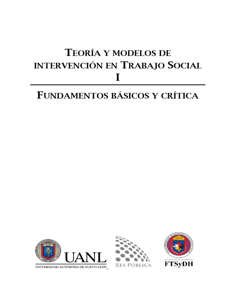 1 TEORIA Y MODELOS DE INTERVENCI ÓN EN TS I. 09 de Mayo 2018 | PDF ...