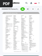 Focus4 2E Workbook Answers | PDF