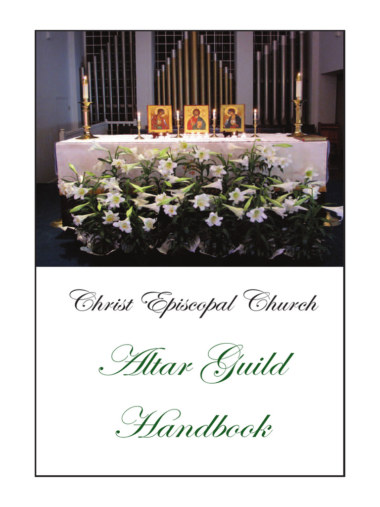 Altarguildhandbook Pdf Altar Christian Worship And Liturgy