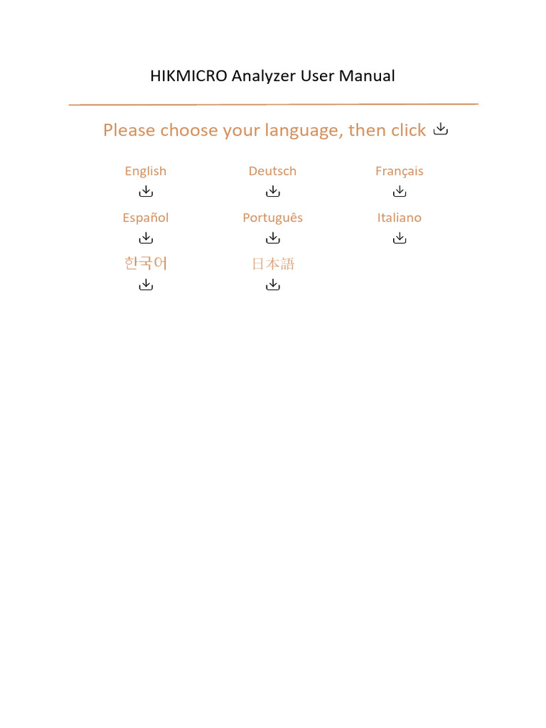 HIKMICRO Analyzer - UM - Multilanguage | PDF