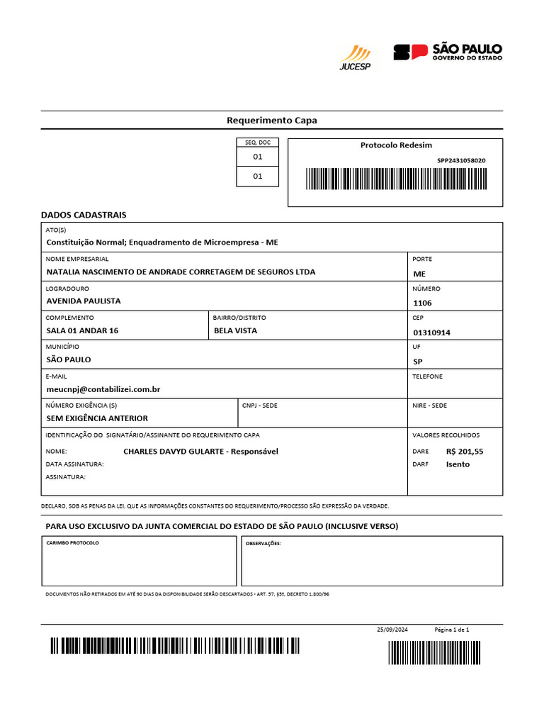 Documentos de Abertura Assinado Assinado | PDF | Business