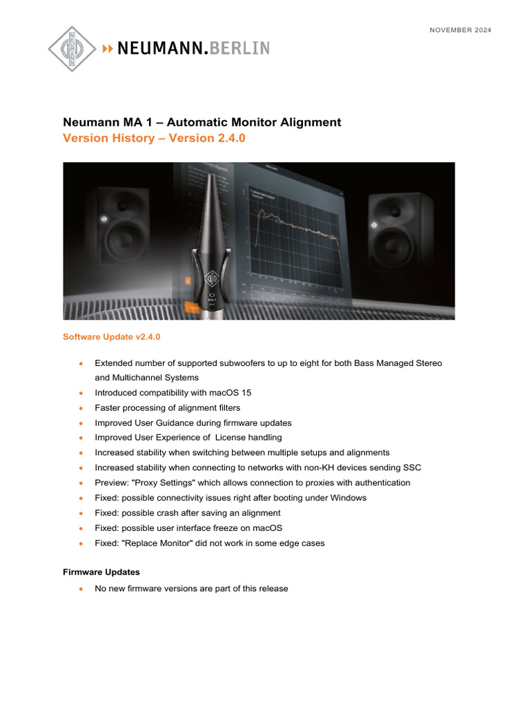 Neumann MA 1 Software Update v2.4.0 | PDF | Mac Os | Graphical User ...