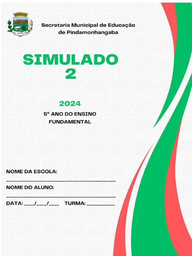 66f6acc9b181e - SIMULADO SARESP MATEMÁTICA 2 .3 2024 | PDF | Polígono ...