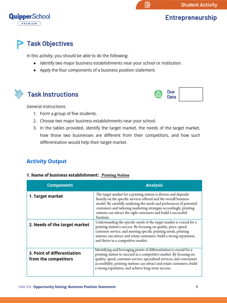 GABRIEL_GENESSA_ENT_SA2_Unit3_Lesson4_Final | PDF | Marketing ...