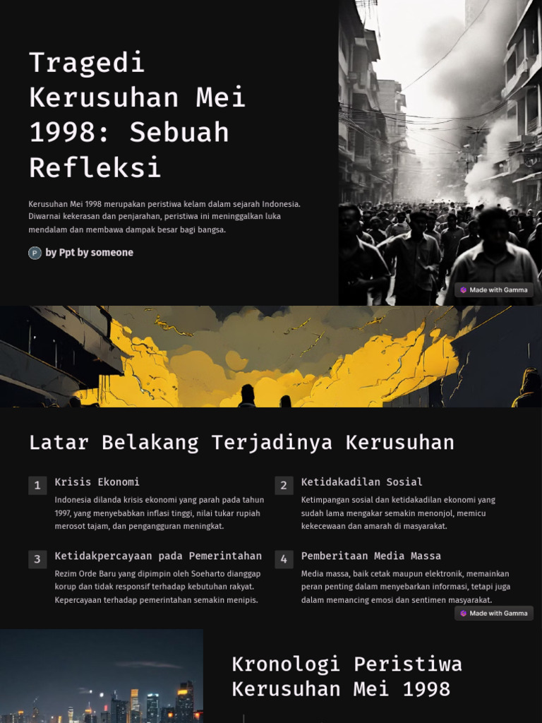 Tragedi Kerusuhan Mei 1998 di Indonesia | PDF