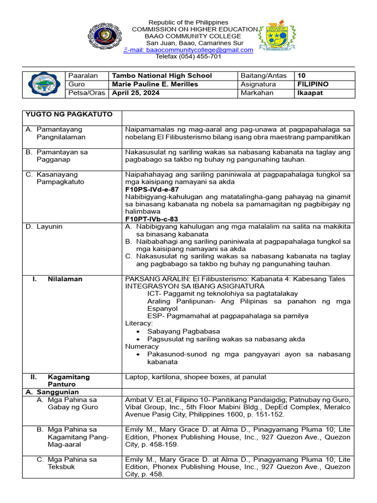 DLP(KABESANG TALES) for checking | PDF