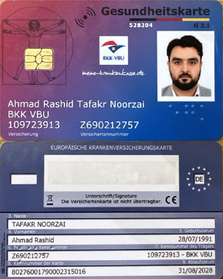 Health Insurance card. | PDF