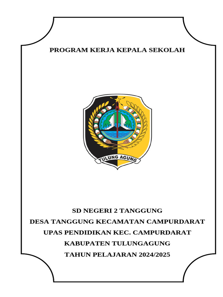 Program Kerja Kepsek 2024-2025 | PDF