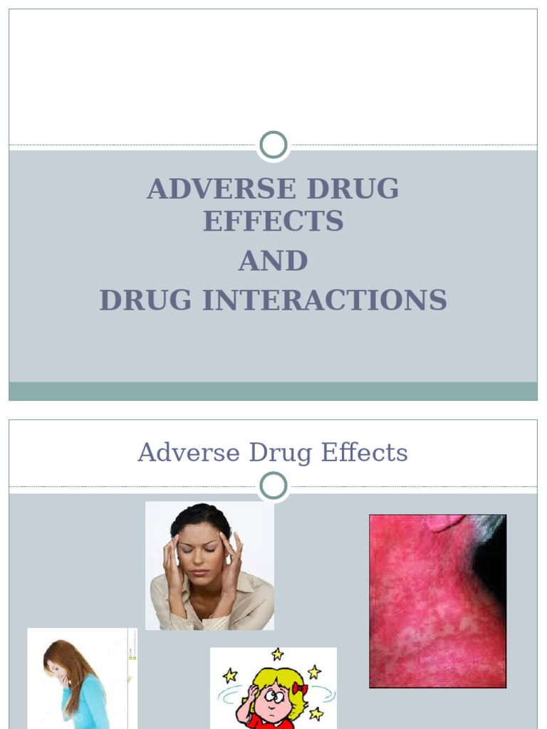 Adverse+Drug+Effects+and+Drug+Interactions+ 1 Student | PDF | Aspirin ...