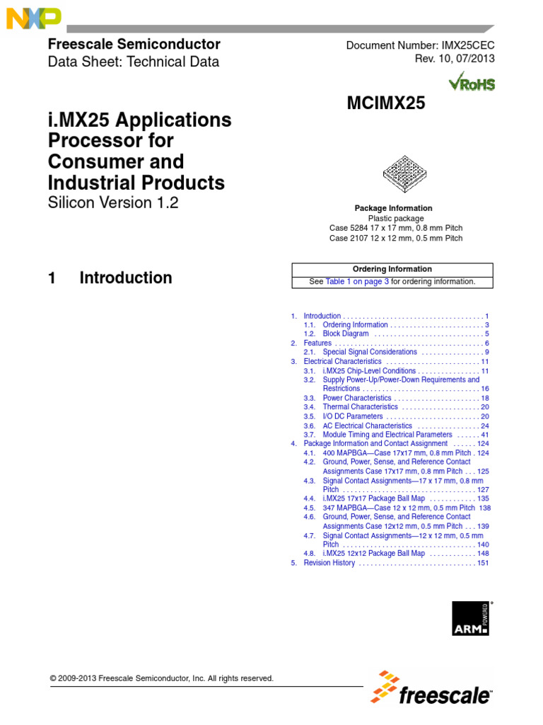 MCIMX253DJM4A | PDF | Microcontroller | Flash Memory