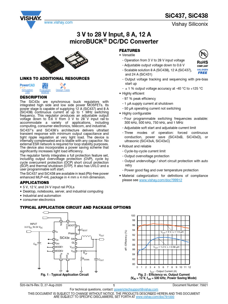 SiC437 | PDF | Amplifier | Computer Engineering