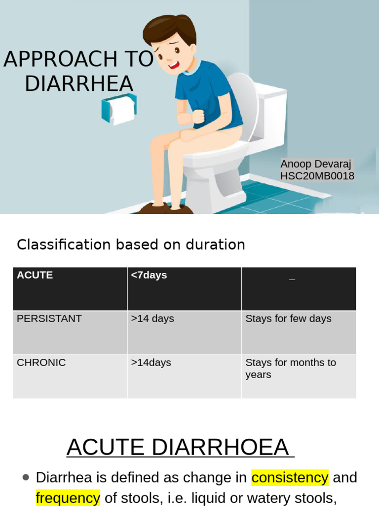 Approach To Diarrhea. | PDF | Diarrhea | Dehydration